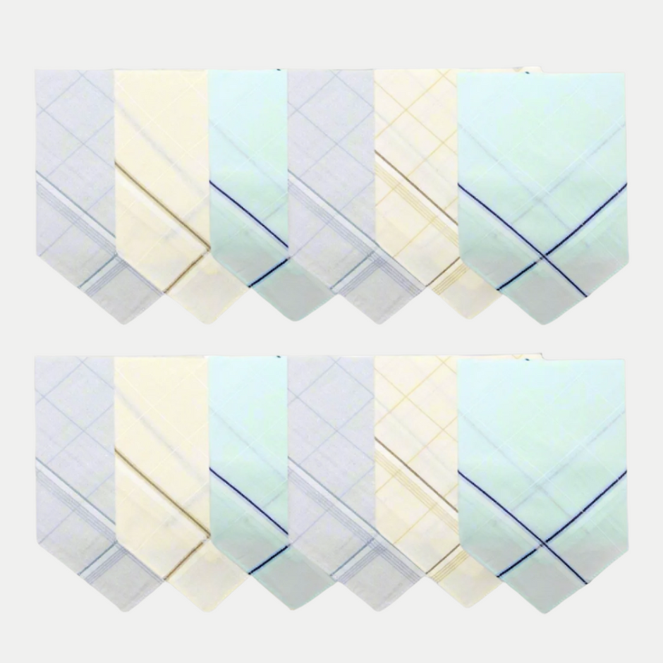 Premium Men's White Cotton Handkerchief, Hanky, Rumal - Bonjour – BONJOUR