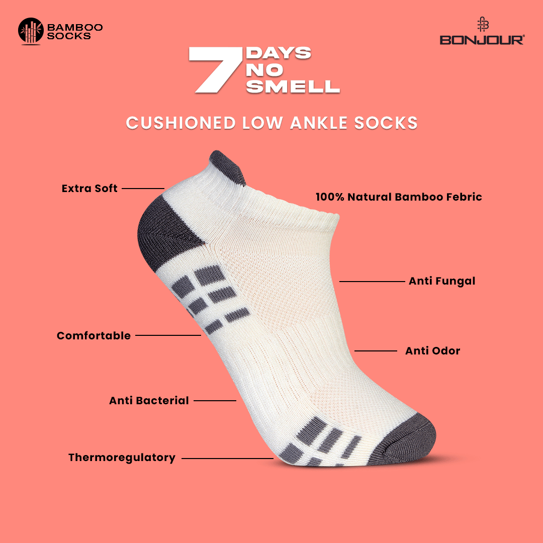 7 Days No Smell Socks | Men Premium Bamboo Secret Socks - Pack of 3 ...