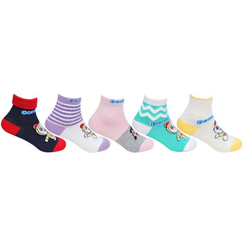 Doraemon Kids Ankle Socks - Pack of 5 – BONJOUR