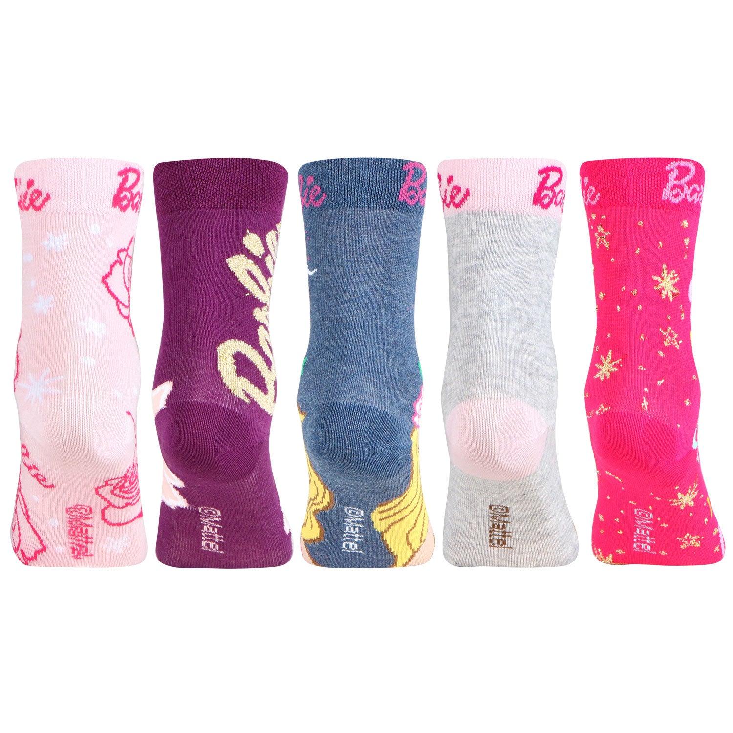 Barbie Socks For Girls -Pack Of 5 – BONJOUR
