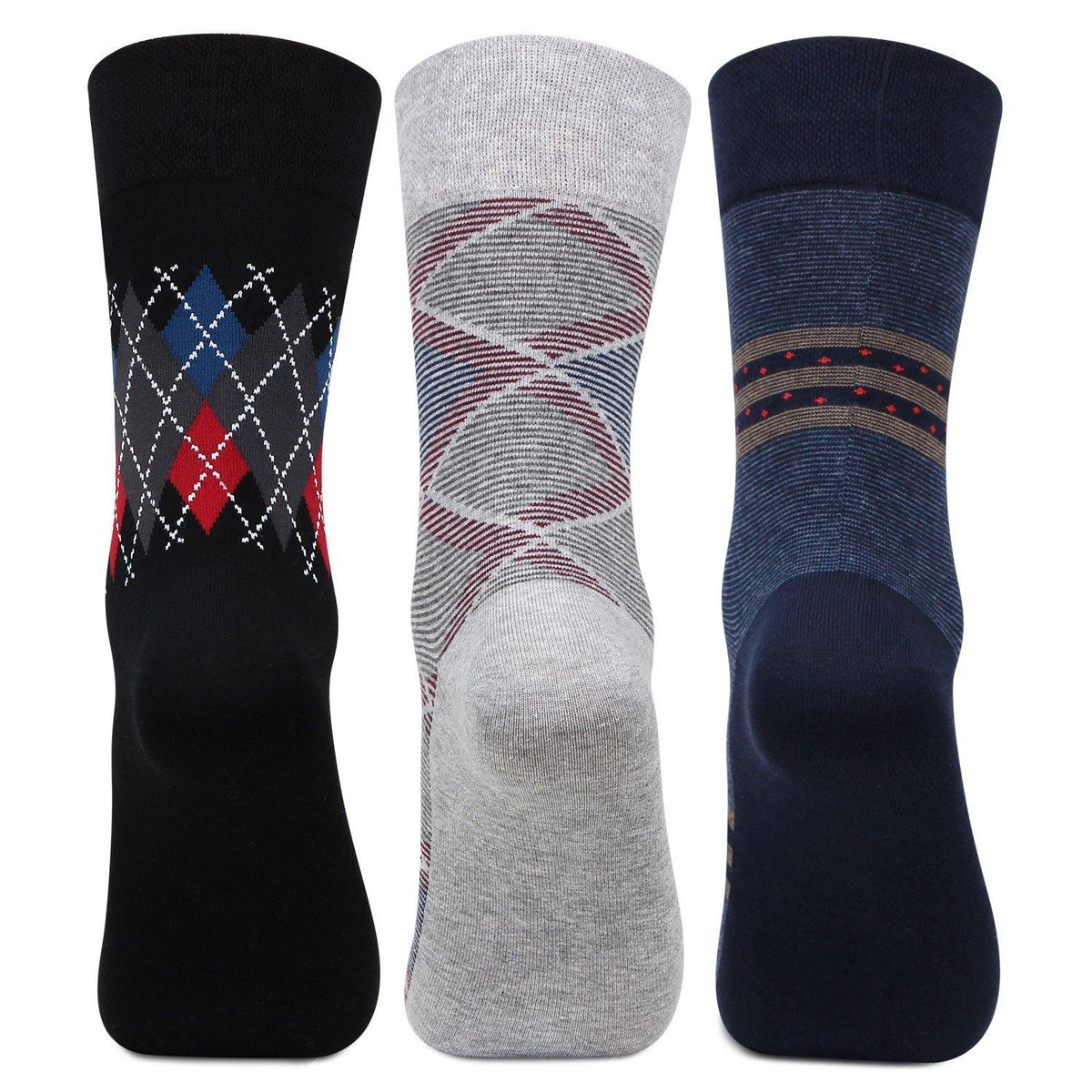 Men Formal Full Length Business/ Office Socks - Pack Of 3 – BONJOUR